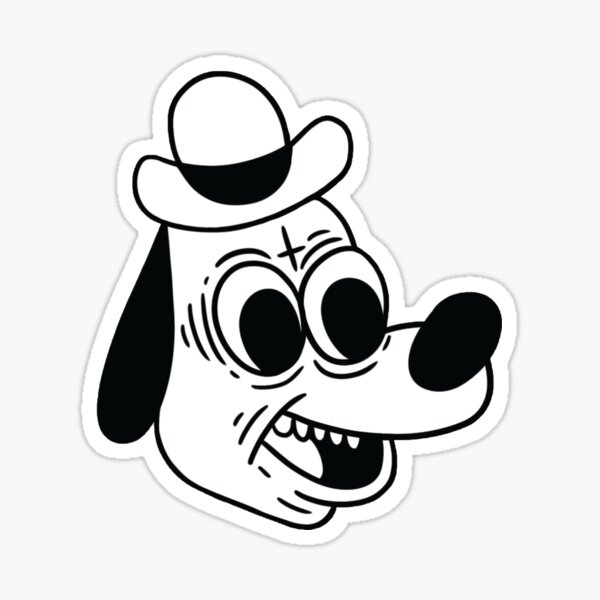 "bad dog sticker" Sticker by SpendloveArt | Redbubble