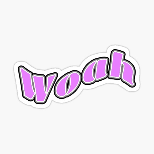 "Woah Sticker" Sticker for Sale by Molleee | Redbubble