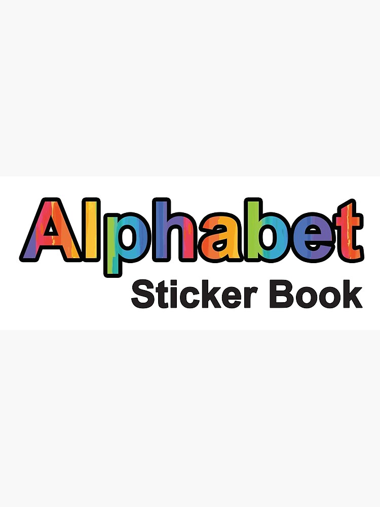 "Alphabet Sticker Book" Poster by Jixzl | Redbubble