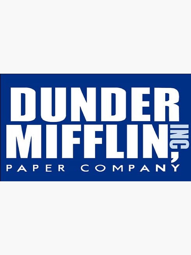 "the office dunder mifflin " Sticker by Camila823 | Redbubble