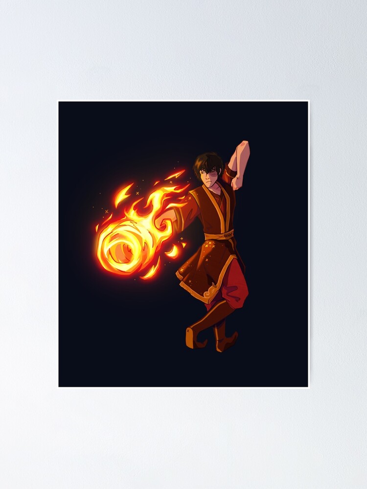 Póster «Zuko-Firebender-fire nation king Fan Art» de Ivegotartitude ...
