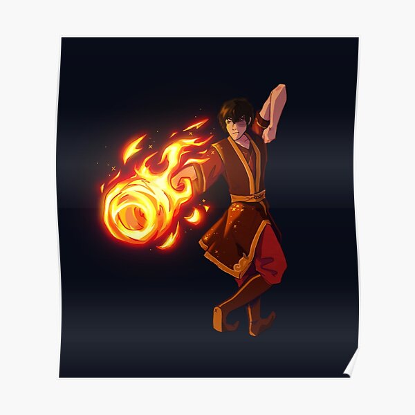 Póster «Zuko-Firebender-fire nation king Fan Art» de Ivegotartitude ...