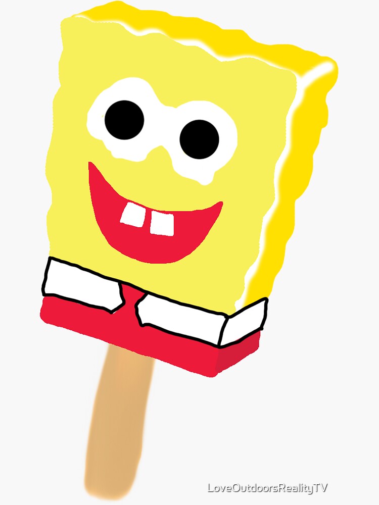 "SpongeBob SquarePants Popsicle" Sticker for Sale by bobows11 | Redbubble