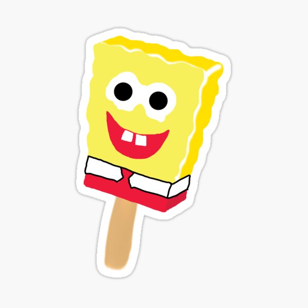 "SpongeBob SquarePants Popsicle" Sticker for Sale by bobows11 | Redbubble