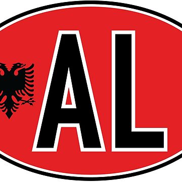 "Albania International Vehicle Code" Sticker for Sale by travelwitheric ...