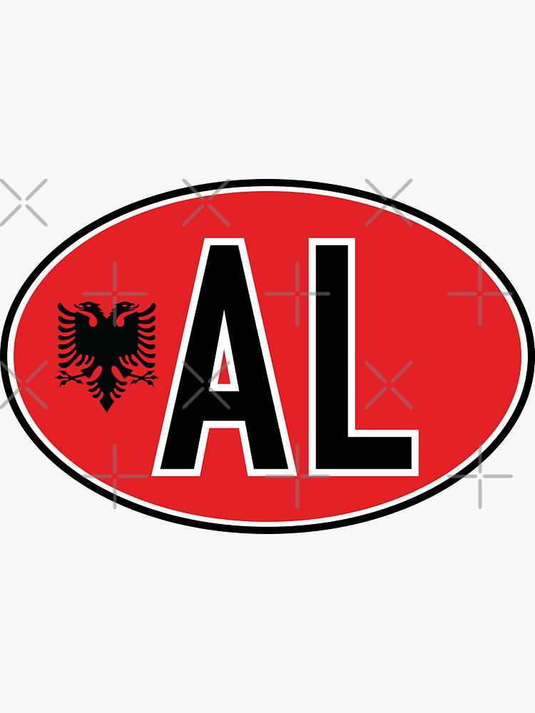 "Albania International Vehicle Code" Sticker for Sale by travelwitheric ...