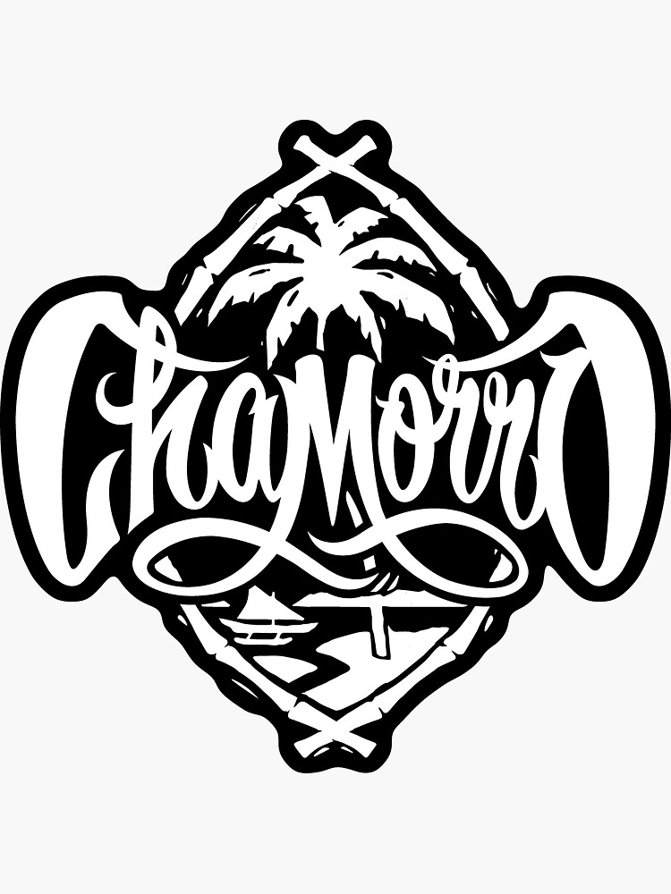 "Chamorro White Sticker" Sticker for Sale by TheLocalFabric | Redbubble