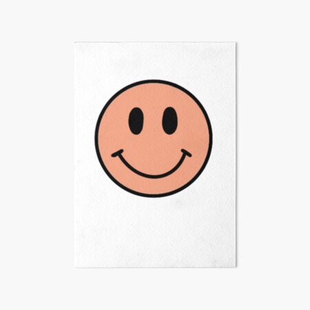 "peach smiley face" Art Board Print for Sale by kaiarose11 | Redbubble