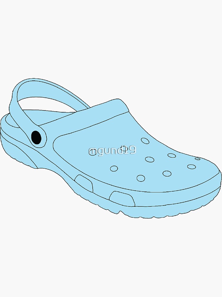 "Blue Croc" Sticker for Sale by mgund19 | Redbubble