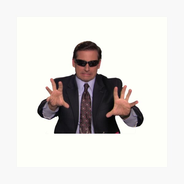 "Blind Guy McSqueezy - Michael Scott" Art Print by CassieG00 | Redbubble