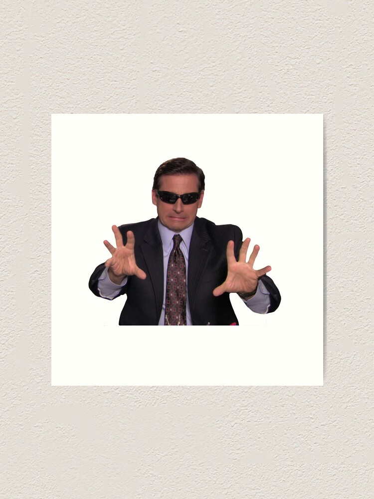 "Blind Guy McSqueezy - Michael Scott" Art Print by CassieG00 | Redbubble