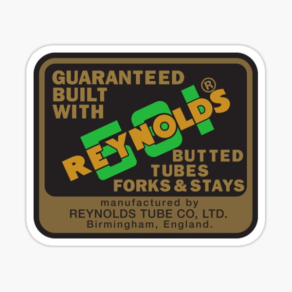 "Classic Bicycle Tubing 531DB" Sticker for Sale by BonkersStyle | Redbubble