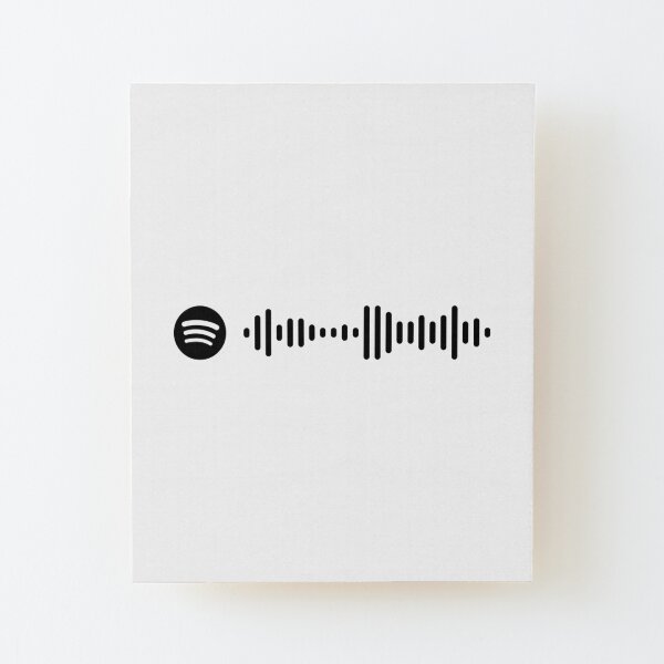 Never Gonna Give You Up Rick Astley Spotify Code Mounted Prints | Redbubble