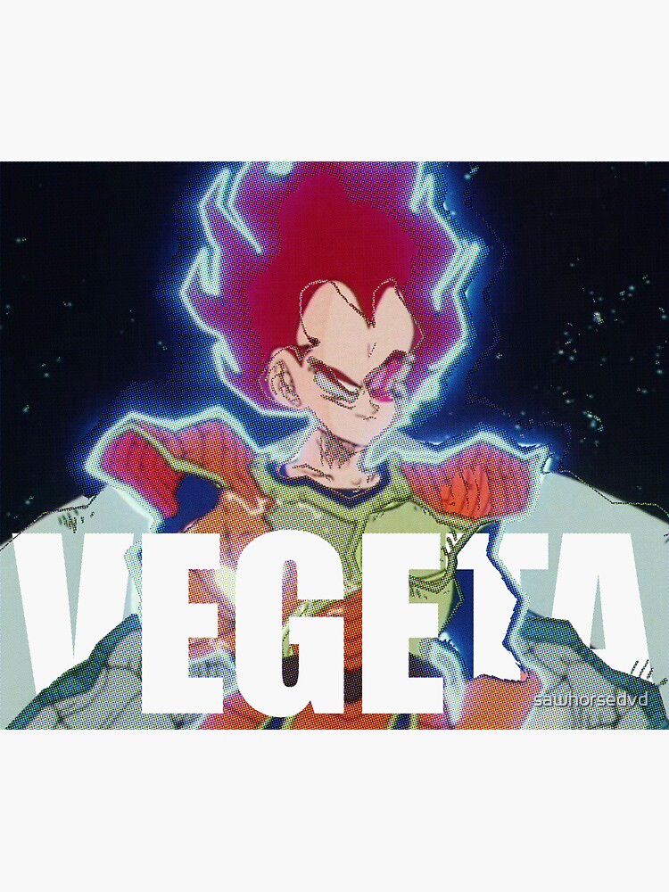 "WAVY VEGETA" Sticker by sawhorsedvd | Redbubble