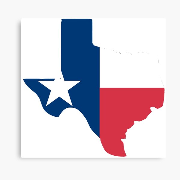 Texas Flag State Outline Wall Art | Redbubble