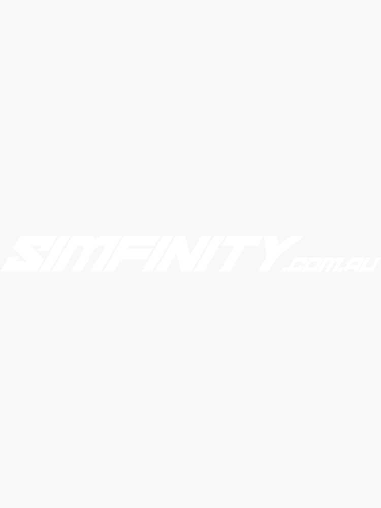 "Simfinity Spoiler White" Sticker for Sale by Simfinity | Redbubble