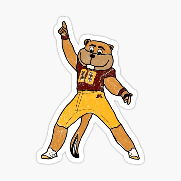 "Goldy Gopher MN" Sticker for Sale by kendallb2002 | Redbubble