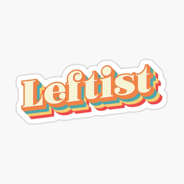"Leftist Vintage Retro Rainbow Pride Identity LGBTQ" Sticker for Sale ...