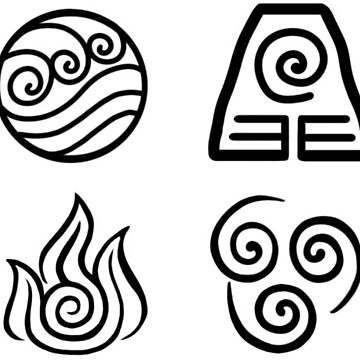 "ATLA Element Symbols" Sticker for Sale by Liv