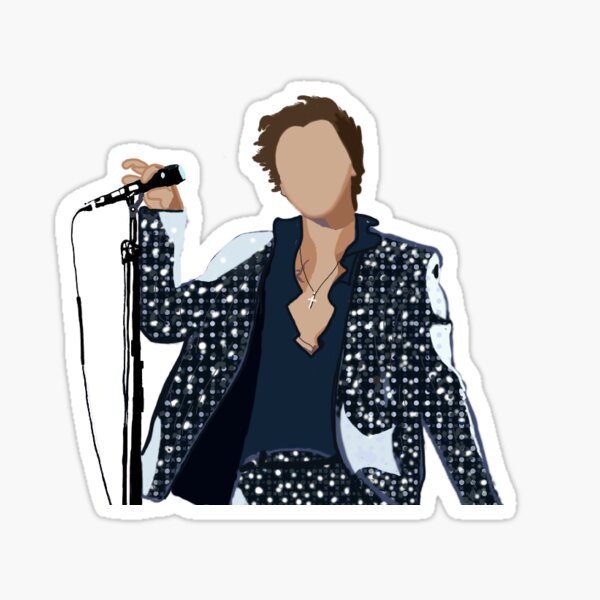 "Harry Styles performing" Sticker for Sale by Lizisokhaha | Redbubble