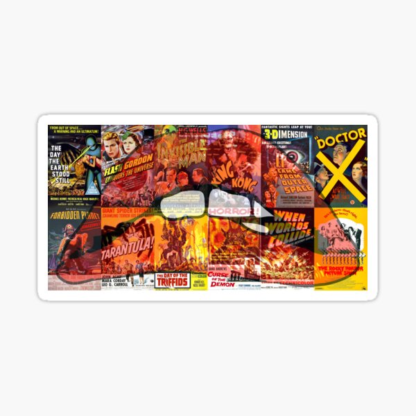 "Rose Tint my Science Fiction / Double Feature" Sticker for Sale by ...