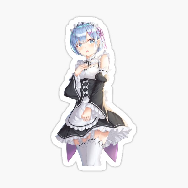 "Rem Worried - Re:Zero" Sticker for Sale by pseudop | Redbubble