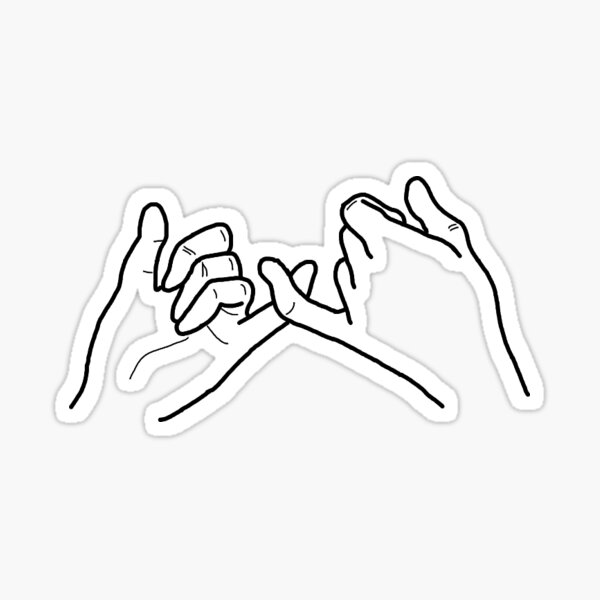 "pinky promise" Sticker for Sale by abigaillyles | Redbubble