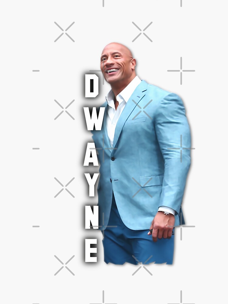 "Dwayne 'The Rock' Johnson | Digital art print | 290620.5" Sticker for ...