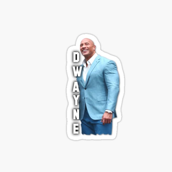 "Dwayne 'The Rock' Johnson | Digital art print | 290620.5" Sticker for ...