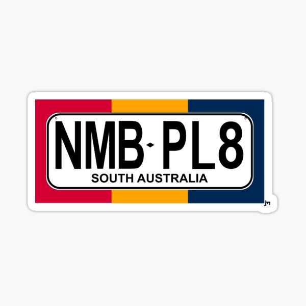 "NMB.PL8 SA South Australia"Number Plate" Number Plate T-Shirt NMB.PL8 ...