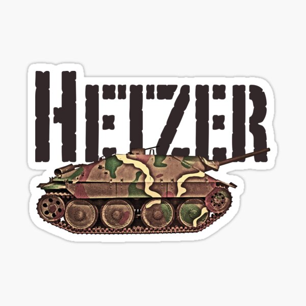 "Hetzer" Sticker for Sale by artonthehoof | Redbubble