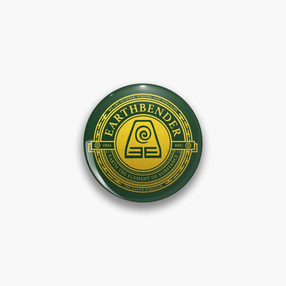 "ATLA Earthbender Symbol: Avatar-Inspired Design" Pin for Sale by ...