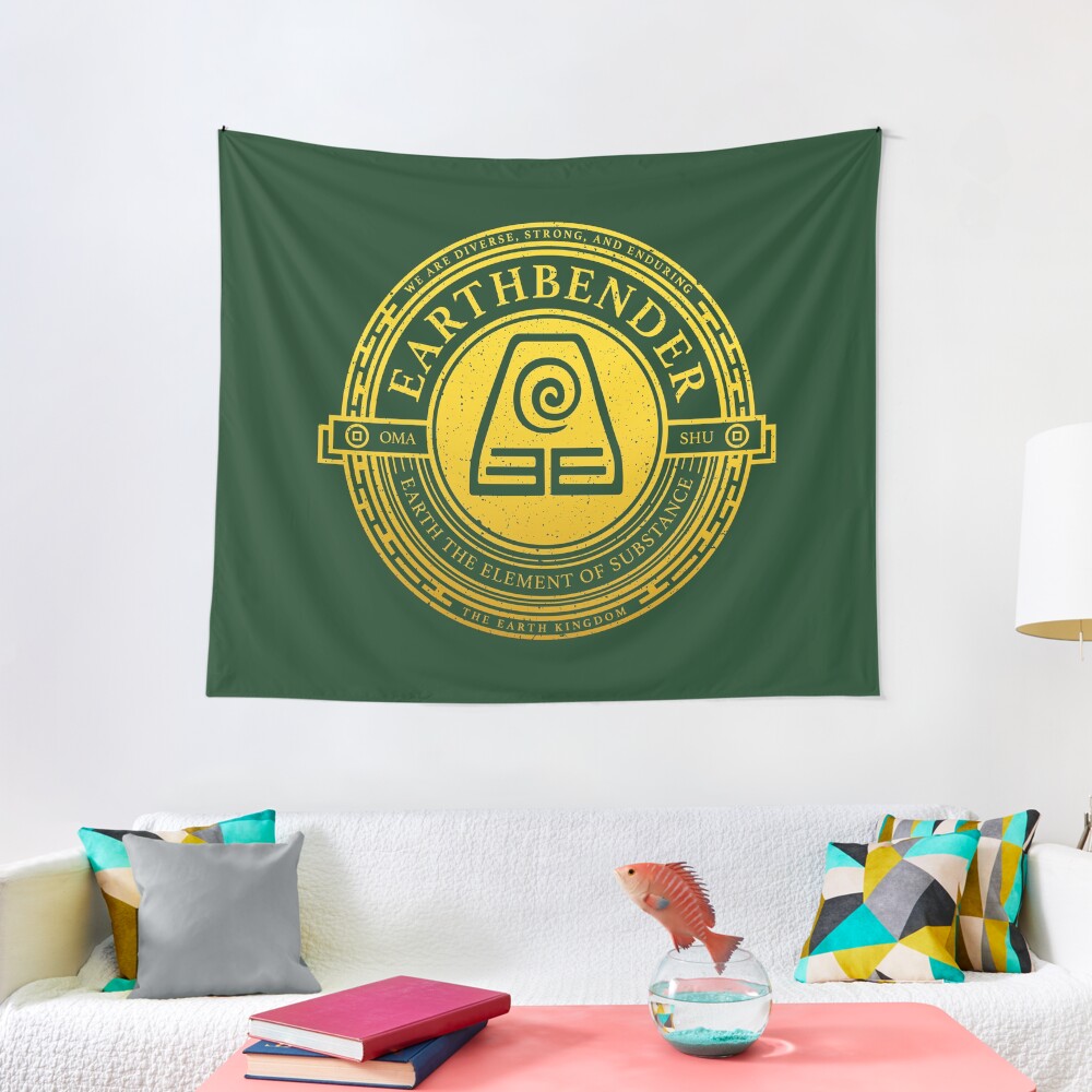 "ATLA Earthbender Symbol: Avatar-Inspired Design" Tapestry for Sale by ...