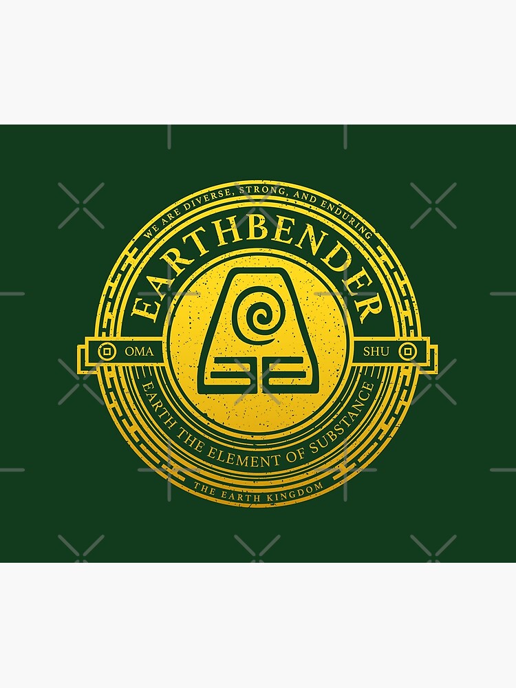 "ATLA Earthbender Symbol: Avatar-inspiriertes Design" Tagesdecke von ...