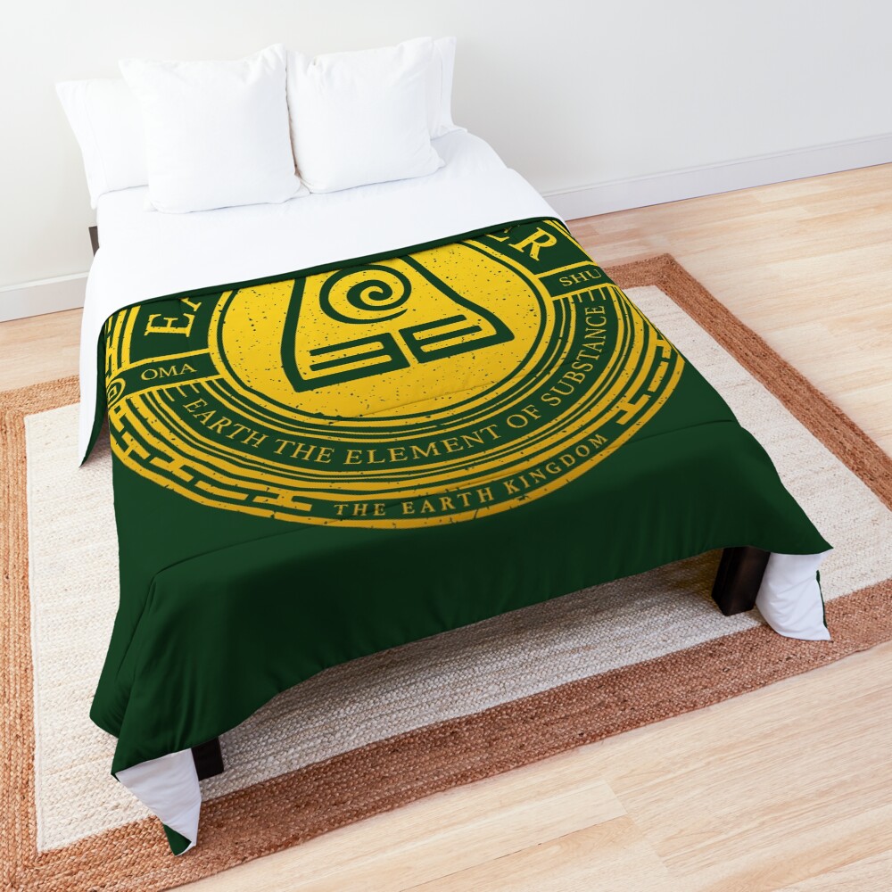 "ATLA Earthbender Symbol: Avatar-inspiriertes Design" Tagesdecke von ...