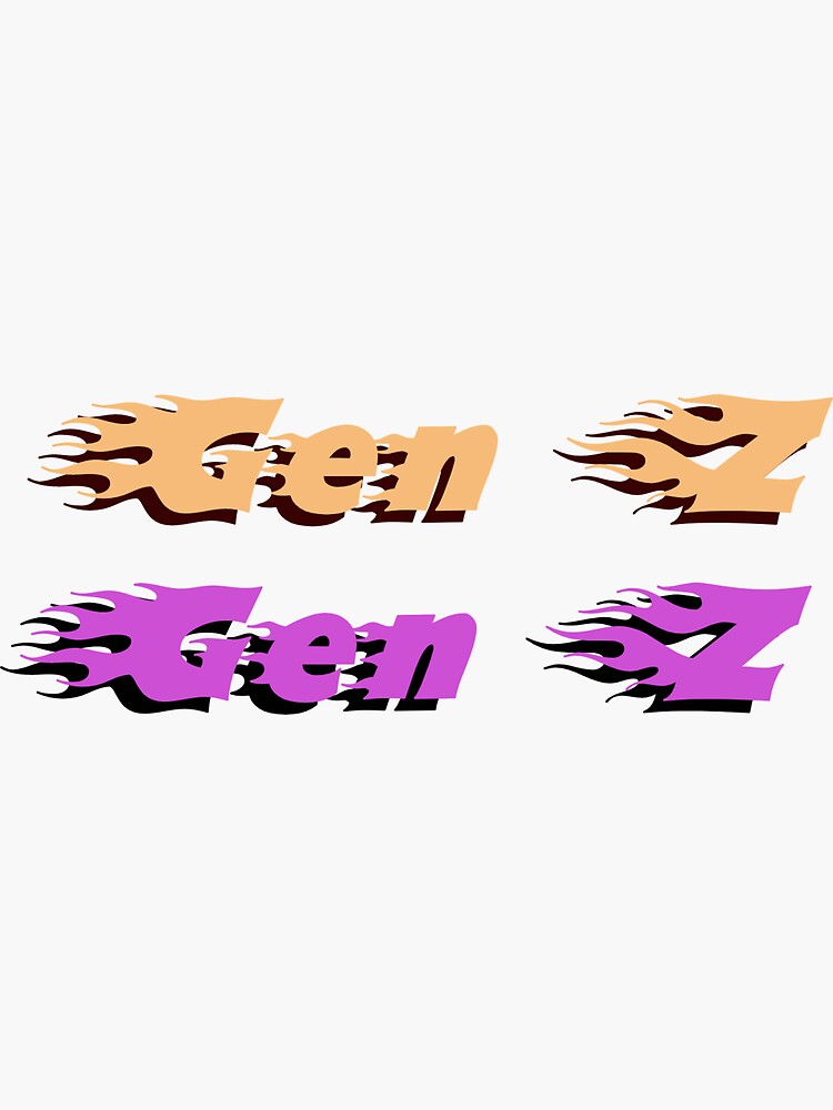 "'gen z' stickers" Sticker by lily69zetto | Redbubble