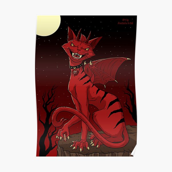 "Saber-toothed cathorn" Poster by anastasiainred | Redbubble