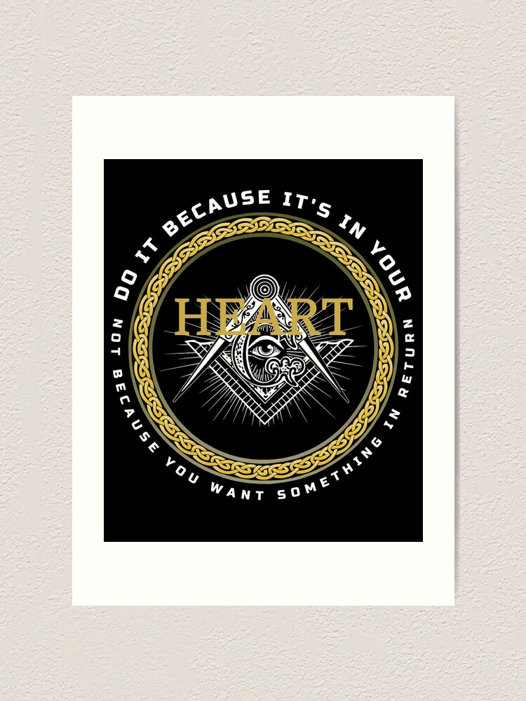 "Freemason Logo Masonic Lodge 2B1Ask1 Illuminati Mason Symbol" Art ...