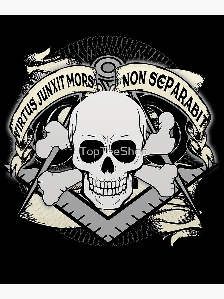 "Freemason Logo Masonic Lodge 2B1Ask1 Skull Square & Compass Mason ...