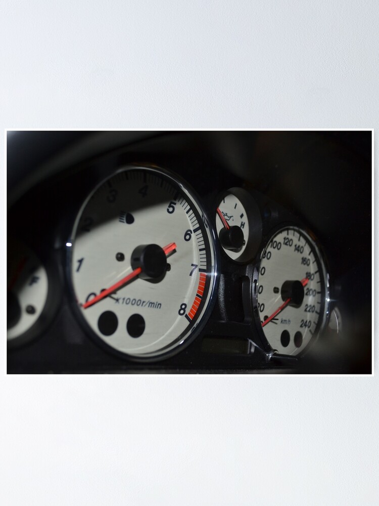 "Car dials rev tacho " Poster by cdiamonds | Redbubble