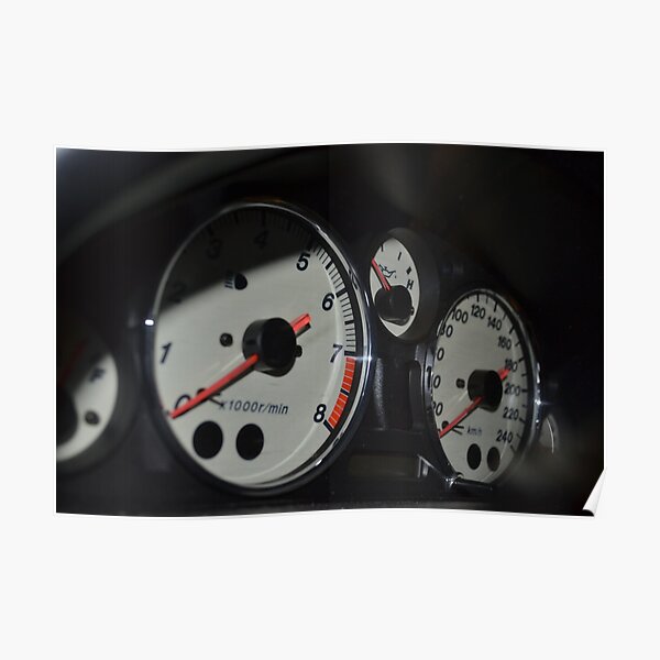"Car dials rev tacho " Poster by cdiamonds | Redbubble