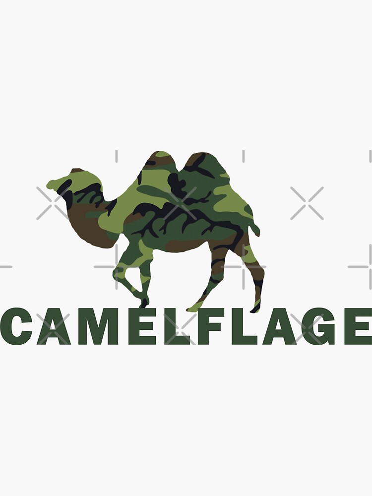 "Camelflage" Sticker for Sale by Jamiecsmith1986 | Redbubble