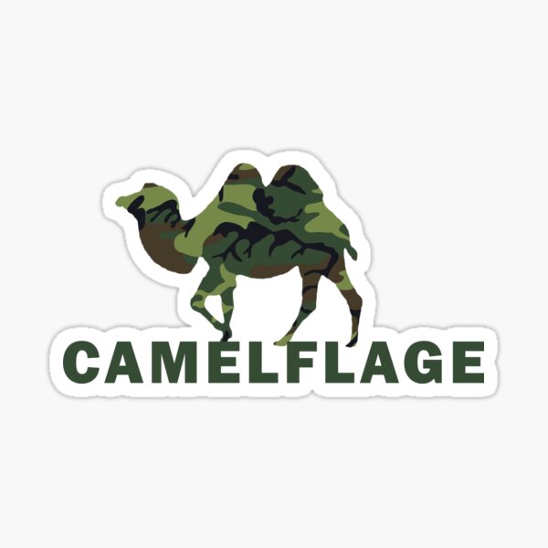 "Camelflage" Sticker for Sale by Jamiecsmith1986 | Redbubble