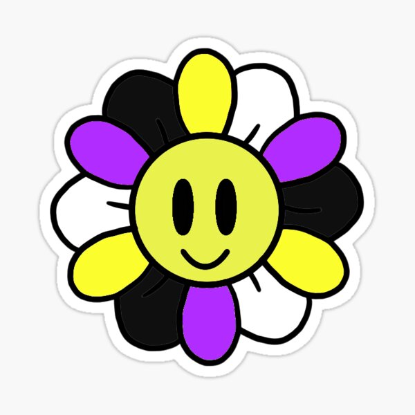 "Non-binary Little Flower" Sticker by Artie297 | Redbubble
