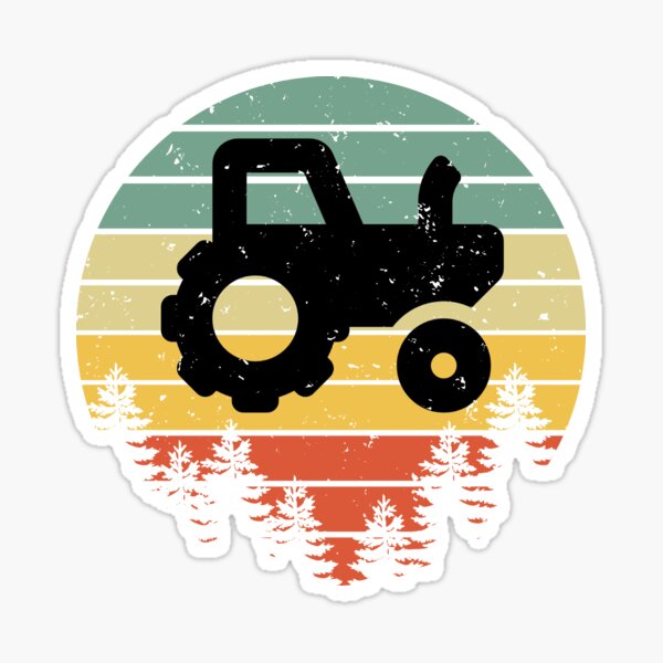 Funny Tractor Stickers | Redbubble