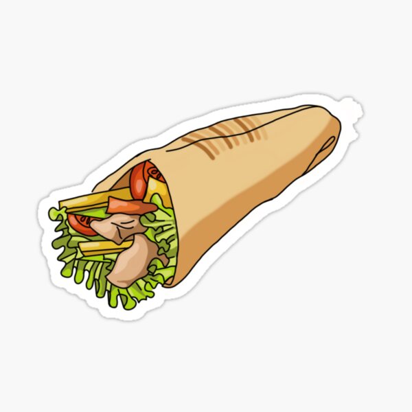 "shawarma " Sticker for Sale by KiwiBurrito | Redbubble