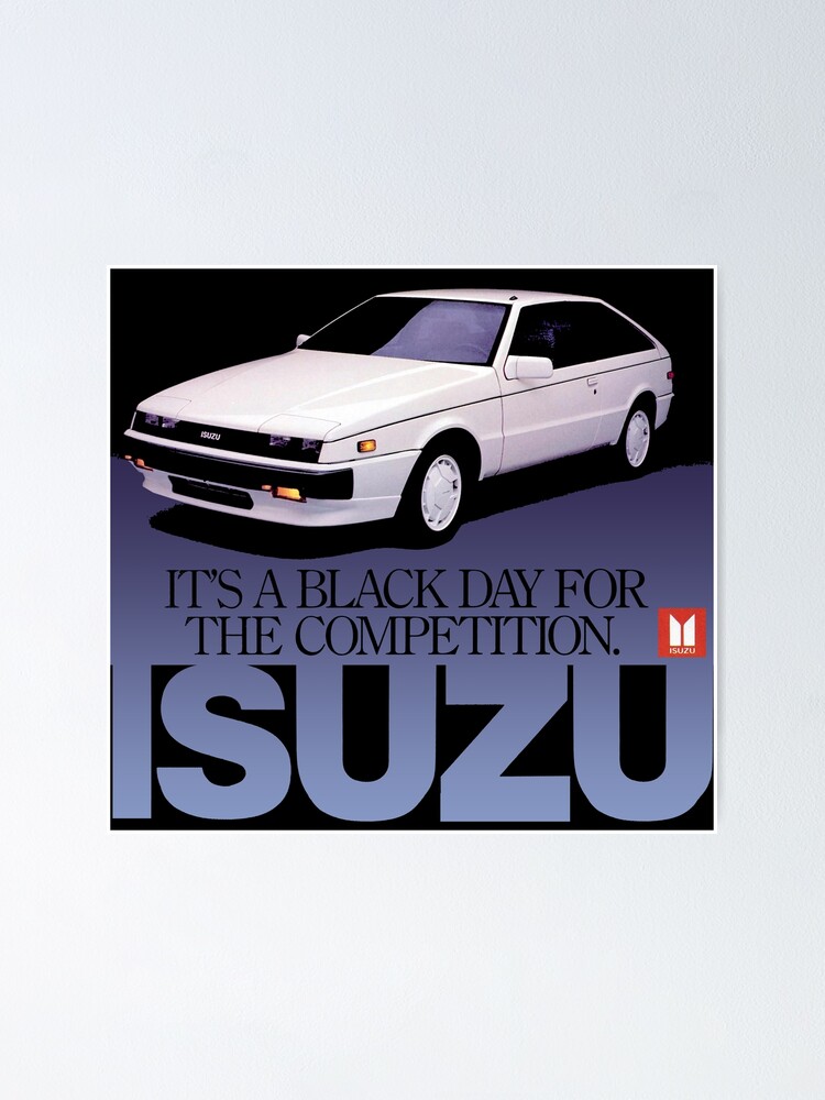 "ISUZU PIAZZA" Poster for Sale by ThrowbackM2 | Redbubble