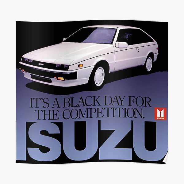 "ISUZU PIAZZA" Poster for Sale by ThrowbackM2 | Redbubble