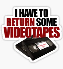Horror Vhs: Stickers | Redbubble