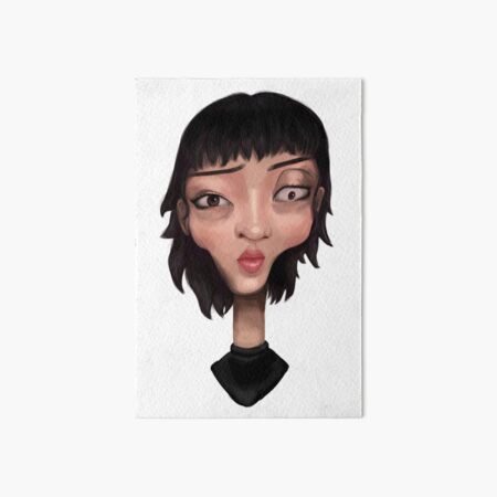 "Distorted Girl Face " Art Board Print for Sale by abbiekye | Redbubble